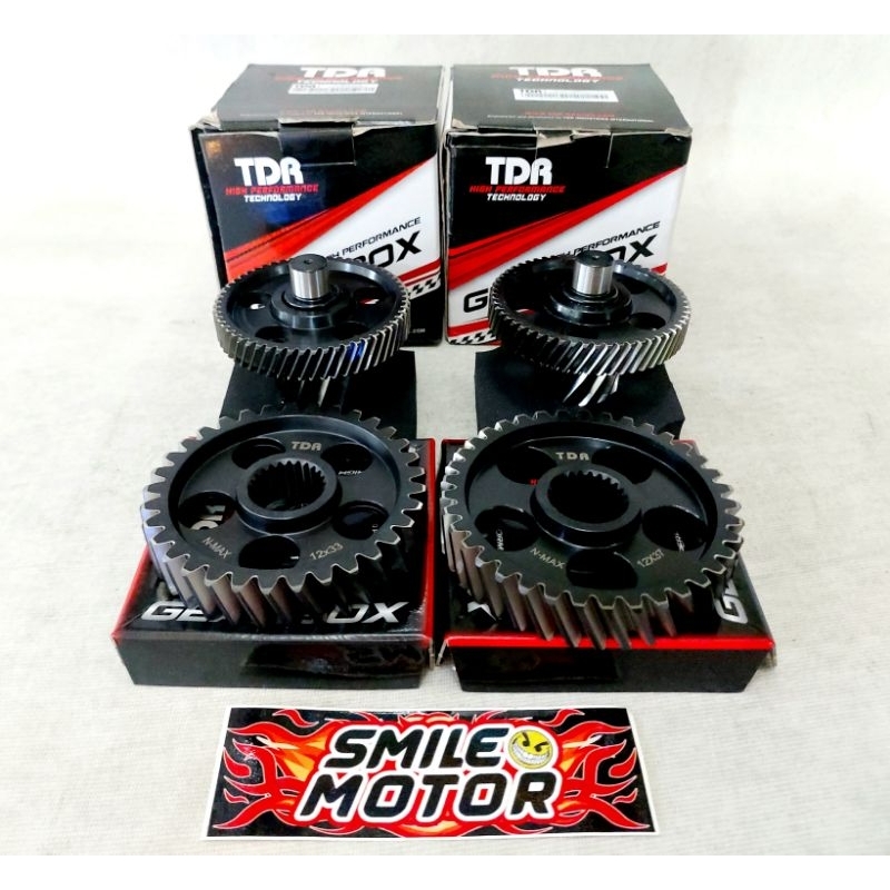 Jual GEAR RASIO GIGI RATIO TDR RACING NMAX/AEROX/LEXI 12x33T 12x37T ...