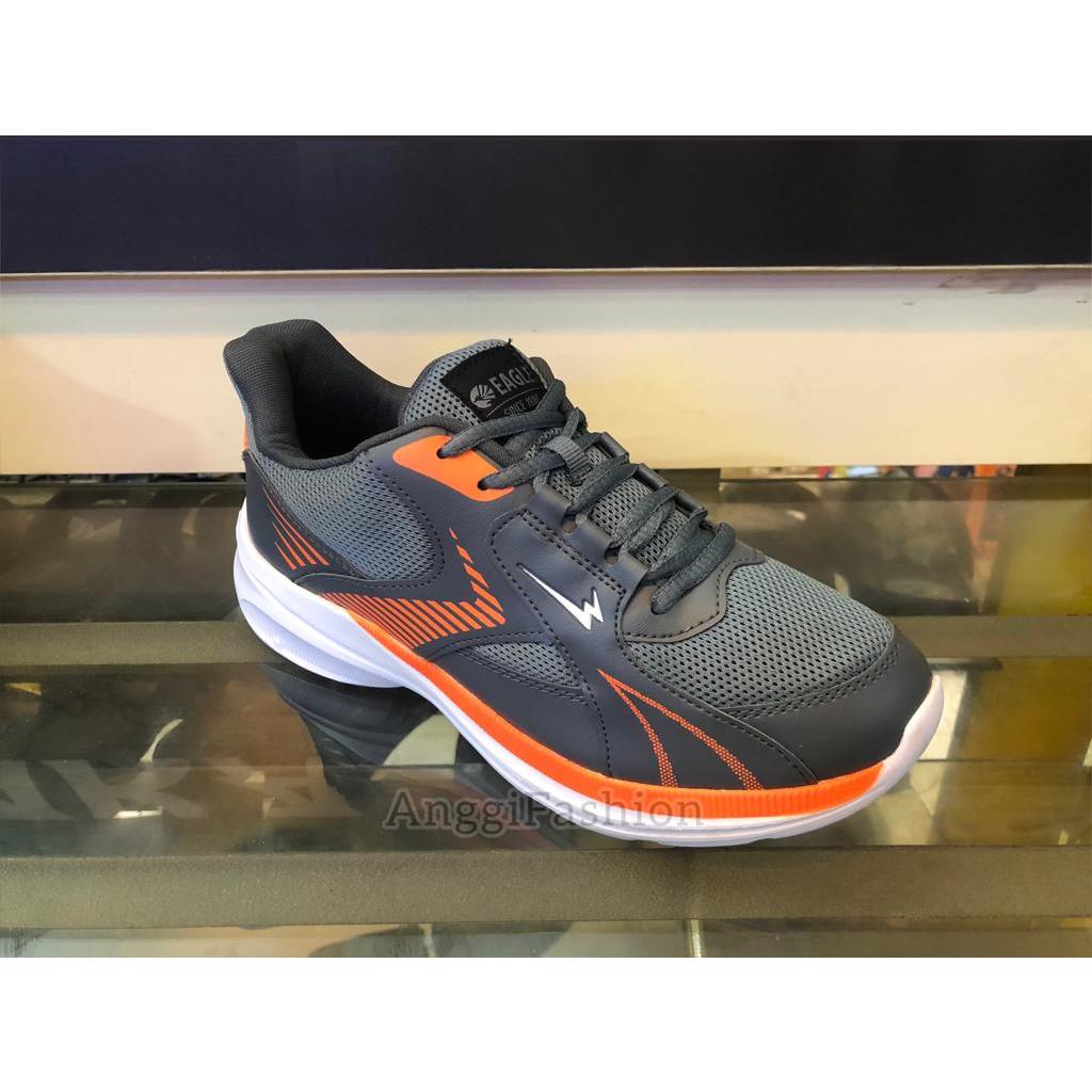 Jual Sepatu Sneakers Running Eagle Hampton - Abu Tua | Shopee Indonesia