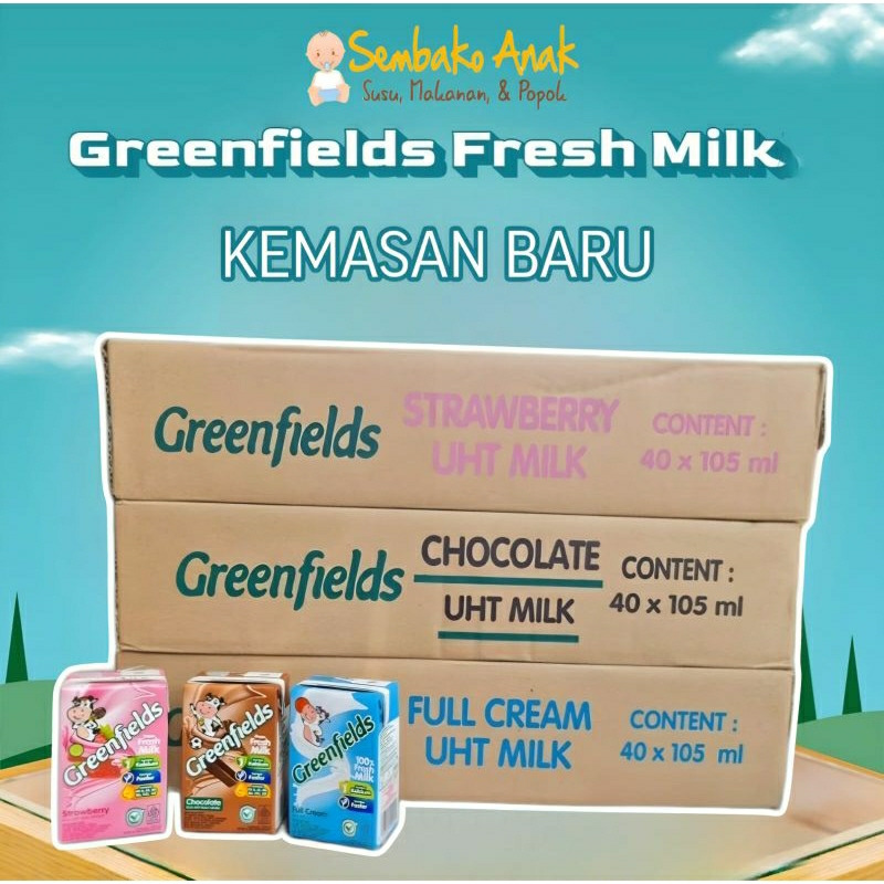 Jual GREENFIELDS UHT Susu 105 ml | Shopee Indonesia