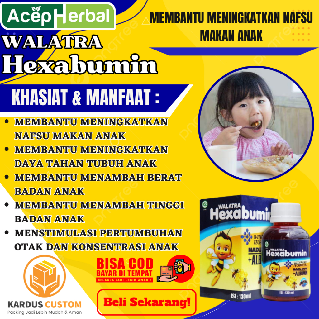 Jual Walatra Hexabumin Obat Herbal Meningkatkan Nafsu Makan ...