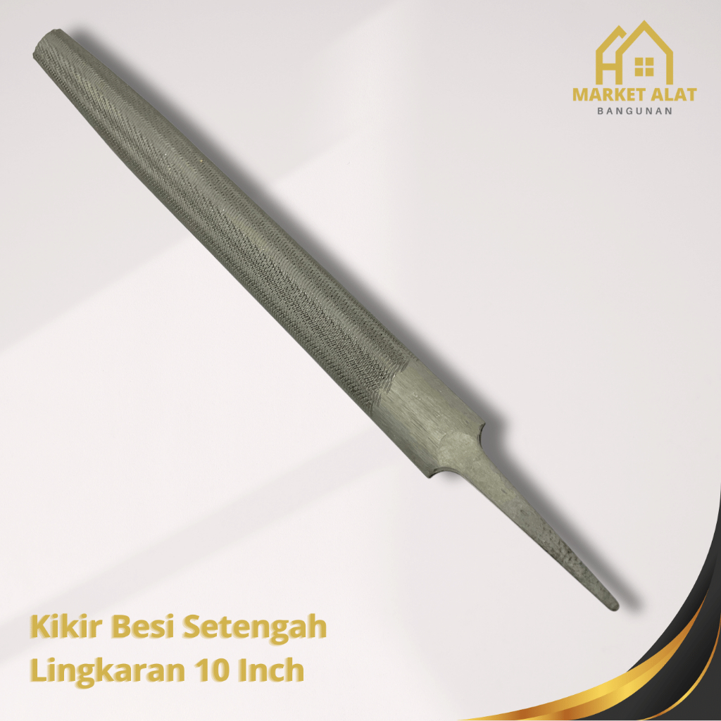 Jual Kikir Besi Setengah Lingkaran 10" (25 cm) Kasar Setengah Bulat 10 ...
