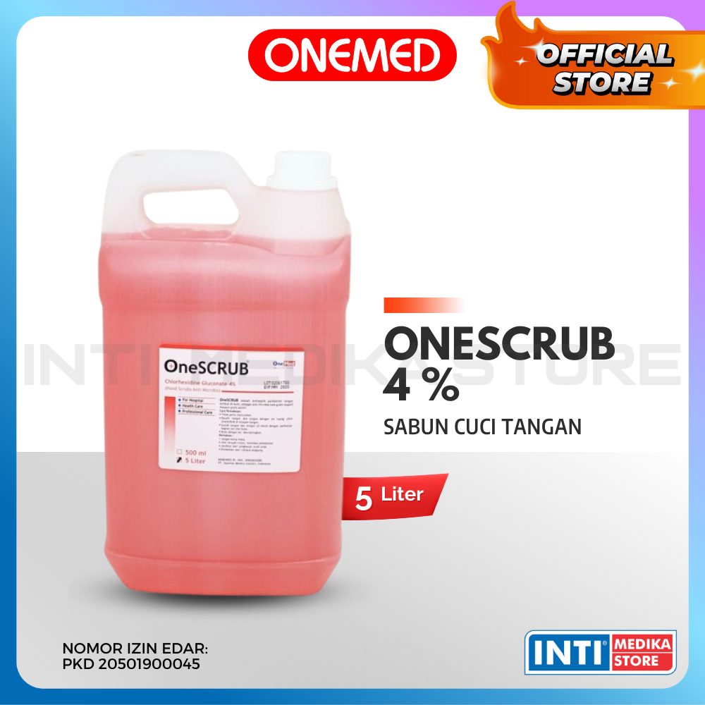 Jual ONEMED - ONESCRUB 4% 5 Liter | Hand Scrub Refill | Sabun Cuci ...