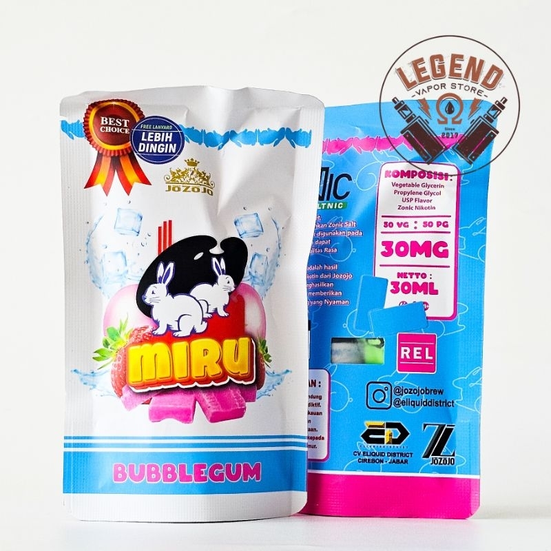 Jual SALT NIC - LIQUID MIRU Strawberry Bubblegum 30ML 30MG AUTHENTIC ...