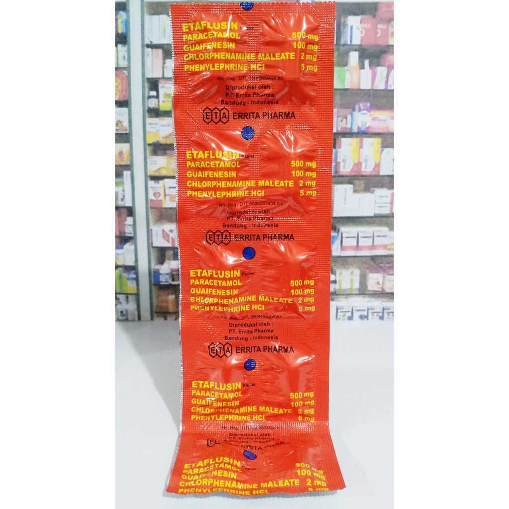 Jual Etaflusin 1 Strip Isi 10 Tablet - Obat Demam Flu Batuk Sakit ...
