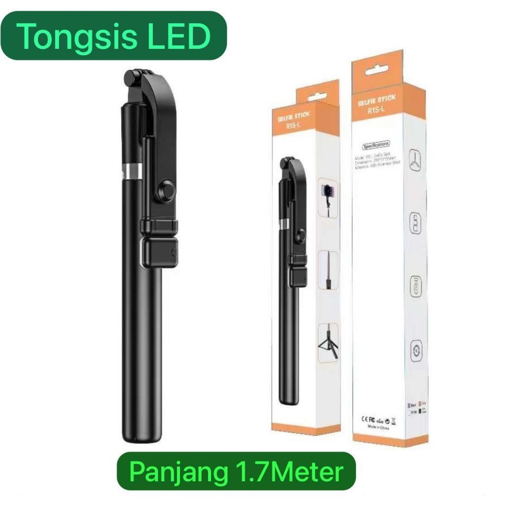 Jual 1.7meter TONGSIS Bluetooth 3in1 R1S L LED 360° 1.7M / TONGSIS ...