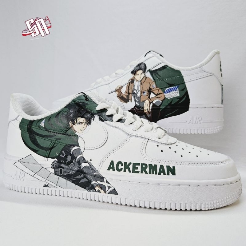 Jual (BISA CUSTOM GAMBAR) AF 1 Kustom Attack On Titan Levi Ackerman ...