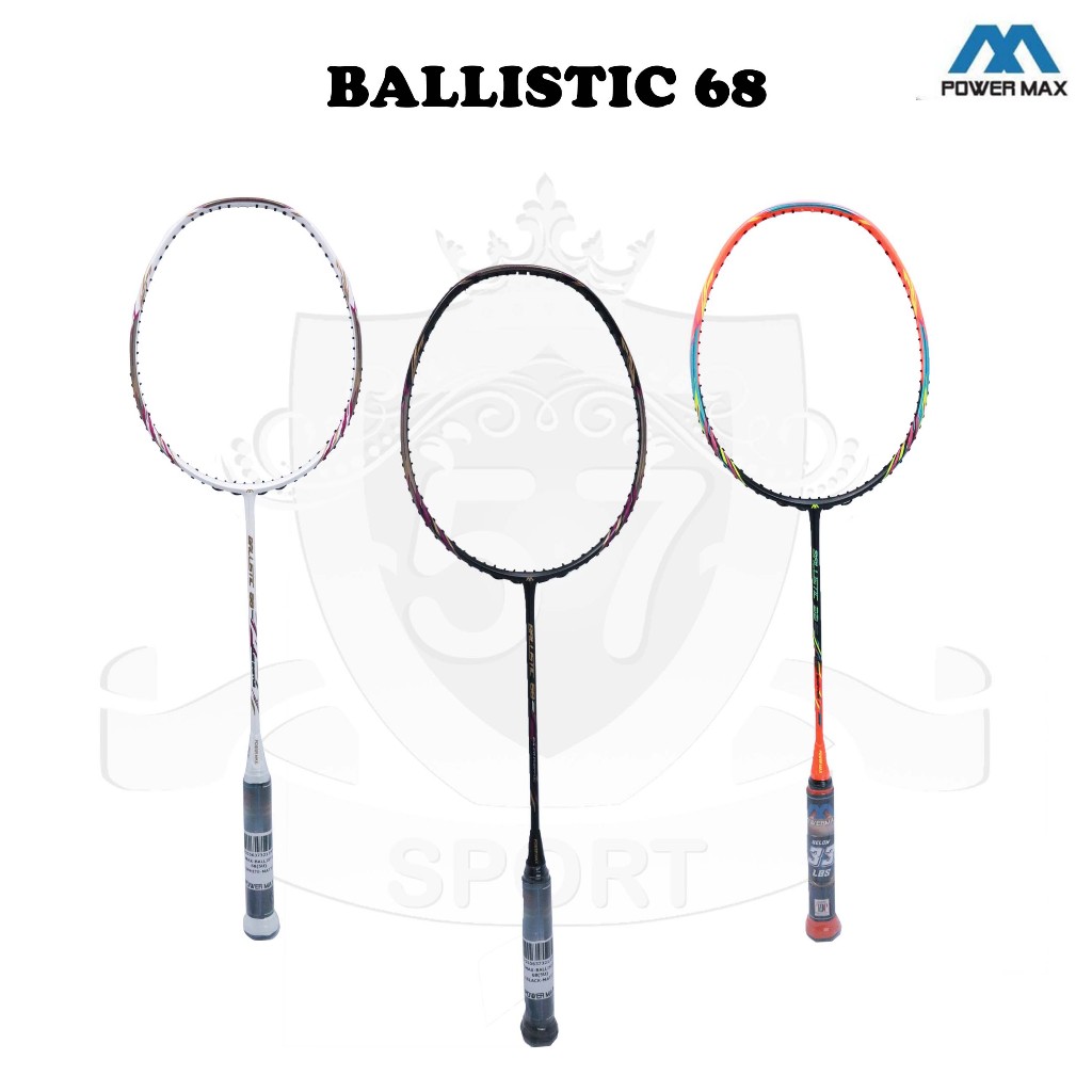 Jual Raket Badminton POWER MAX BALLISTIC 68 Bonus Senar | Shopee Indonesia