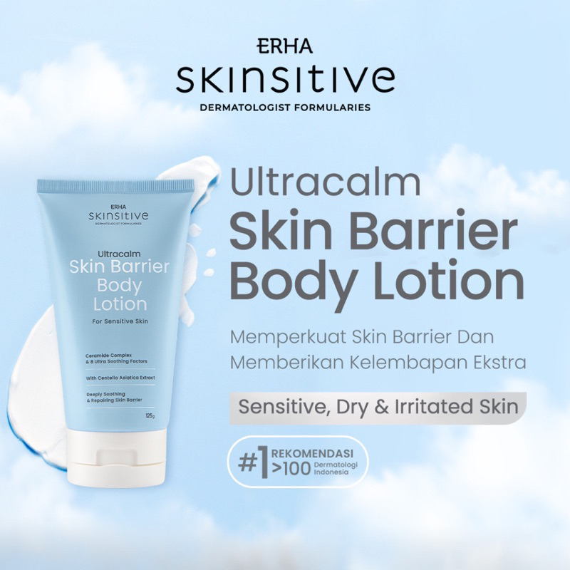Jual ERHA Skinsitive Ultracalm Skin Barrier Body Lotion 125 g | Shopee ...