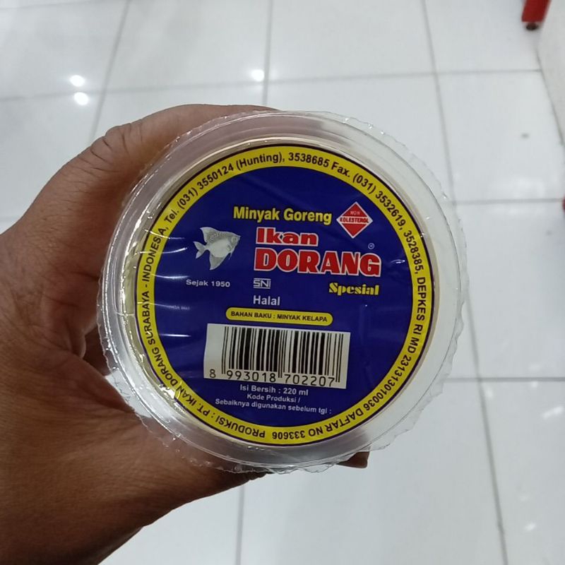 Jual Mahbubah - Ikan Dorang 220 ml Minyak Goreng Cup Gelas | Shopee ...