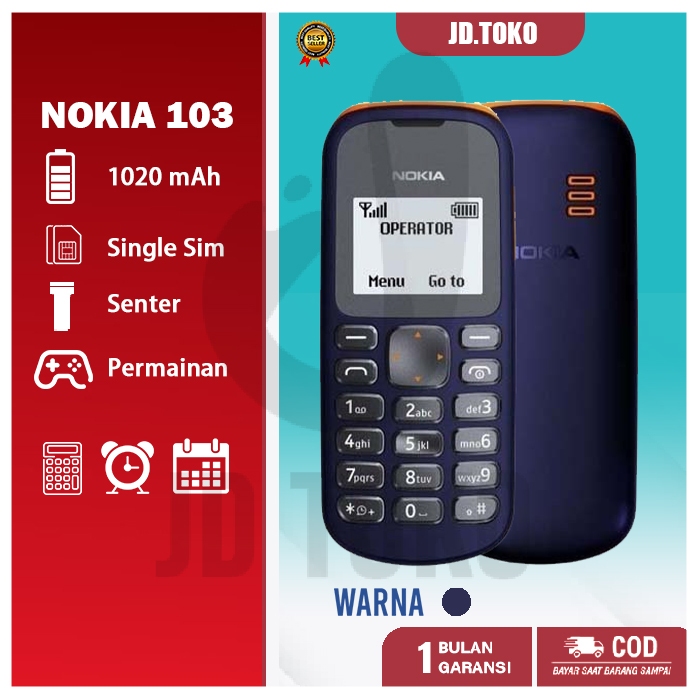 Jual HP NOKIA JADUL 103 GARANSI | Shopee Indonesia