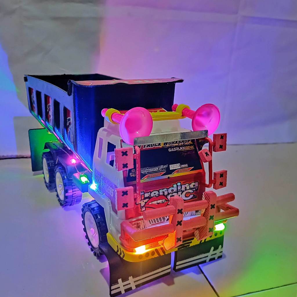 Jual mainan mobilan modifikasi truk konstruksi pasir ttp 02 keren ...