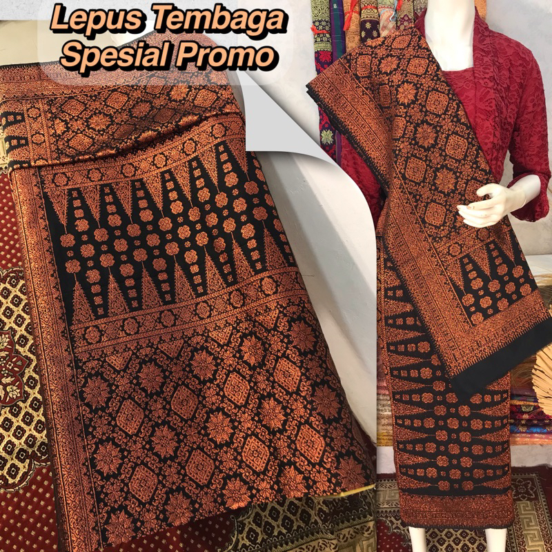 Jual SONGKET LEPUS TEMBAGA SPESIAL PROMO PEACH OTAK UDANG - ASLI TENUN ILHAM SONGKET PALEMBANG ...
