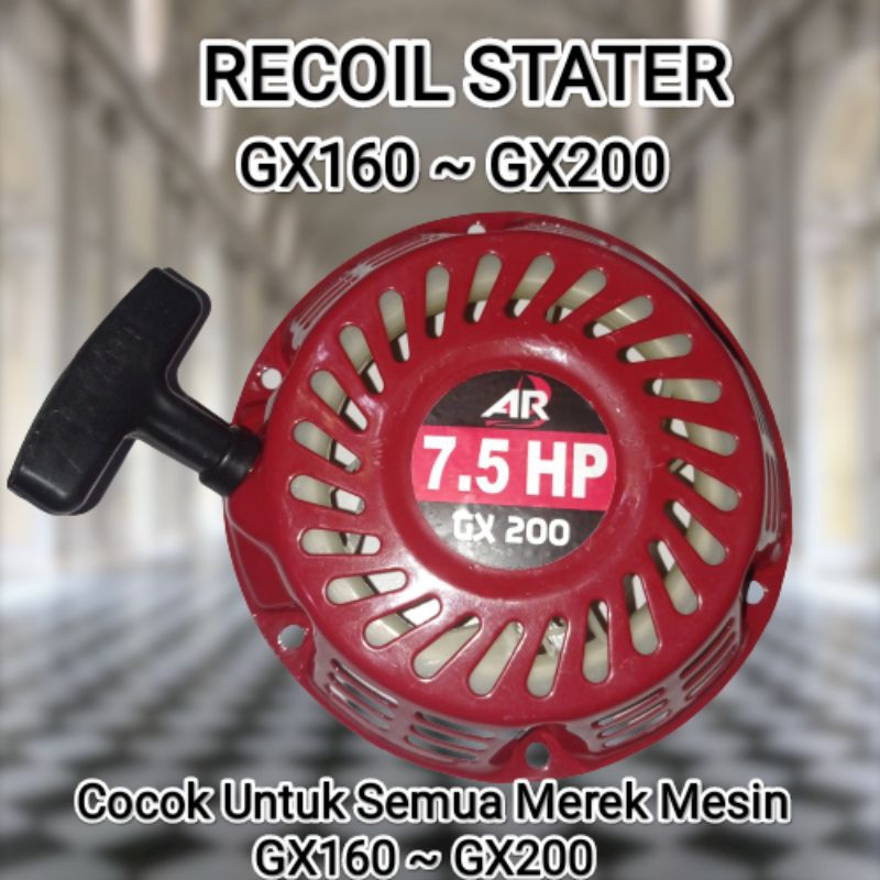 Jual Recoil stater GX160 GX200 tarikan selahan engkol mesin GX 160 ~ 200 pompa air alkon ...