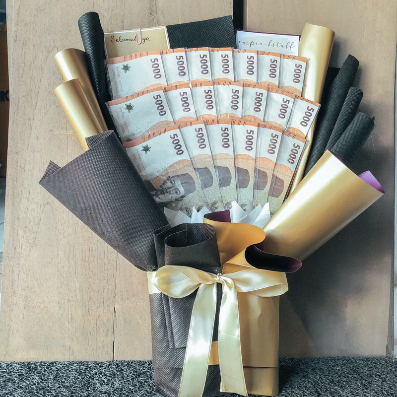 Jual BUCKET UANG 5000 BLACK GOLD | Shopee Indonesia