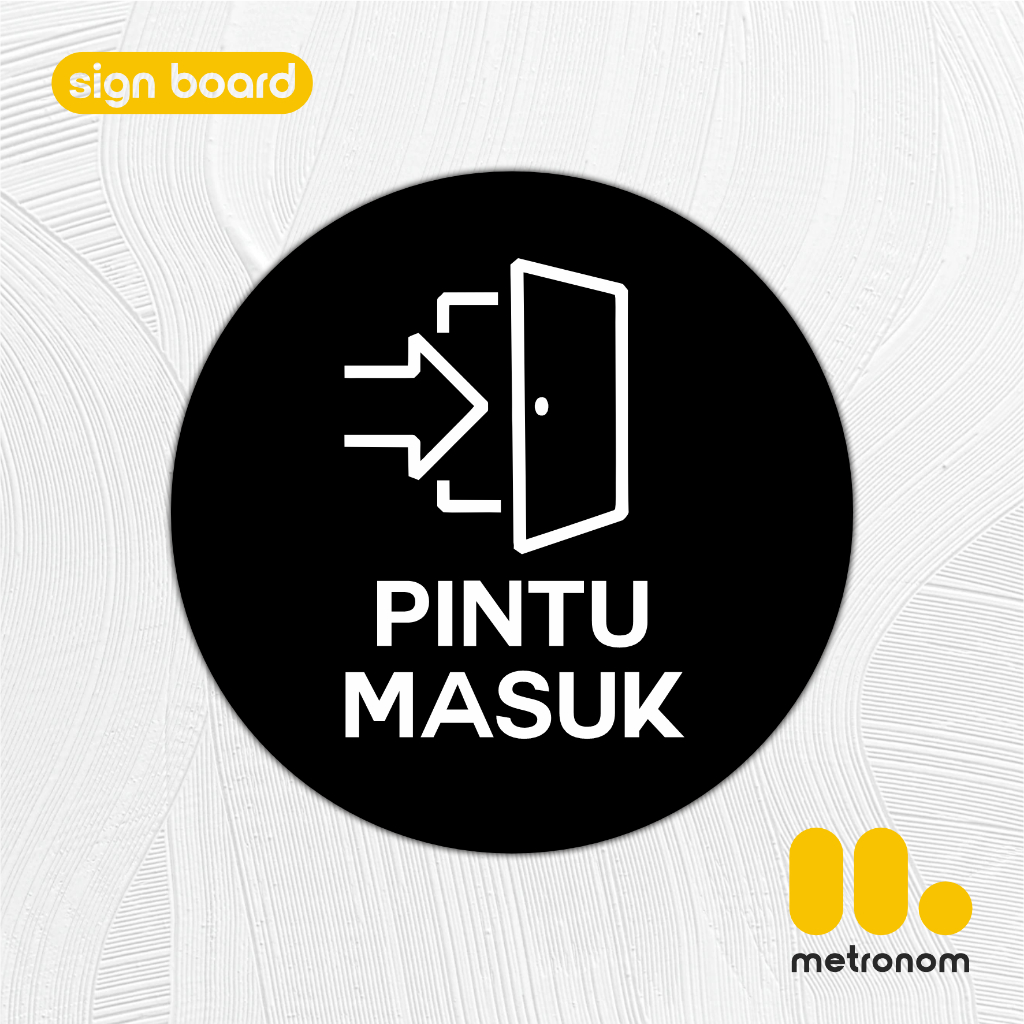 Jual PINTU MASUK Sign Board Akrilik Petunjuk Ruangan | Shopee Indonesia