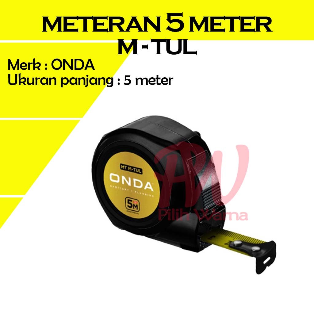 Jual METERAN ONDA / MEASURING TAPE / METERAN 5 METER M-TUL | Shopee ...