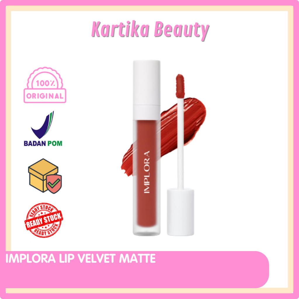 Jual IMPLORA VELVET MATTE LIP CREAM LISPTIK CAIR LIP KRIM | Shopee ...