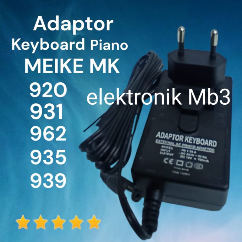 Jual adaptor keyboard piano mieke mk-920 mk-931 mk-962 mk-935 mk-939 kwalitas bagus | Shopee ...