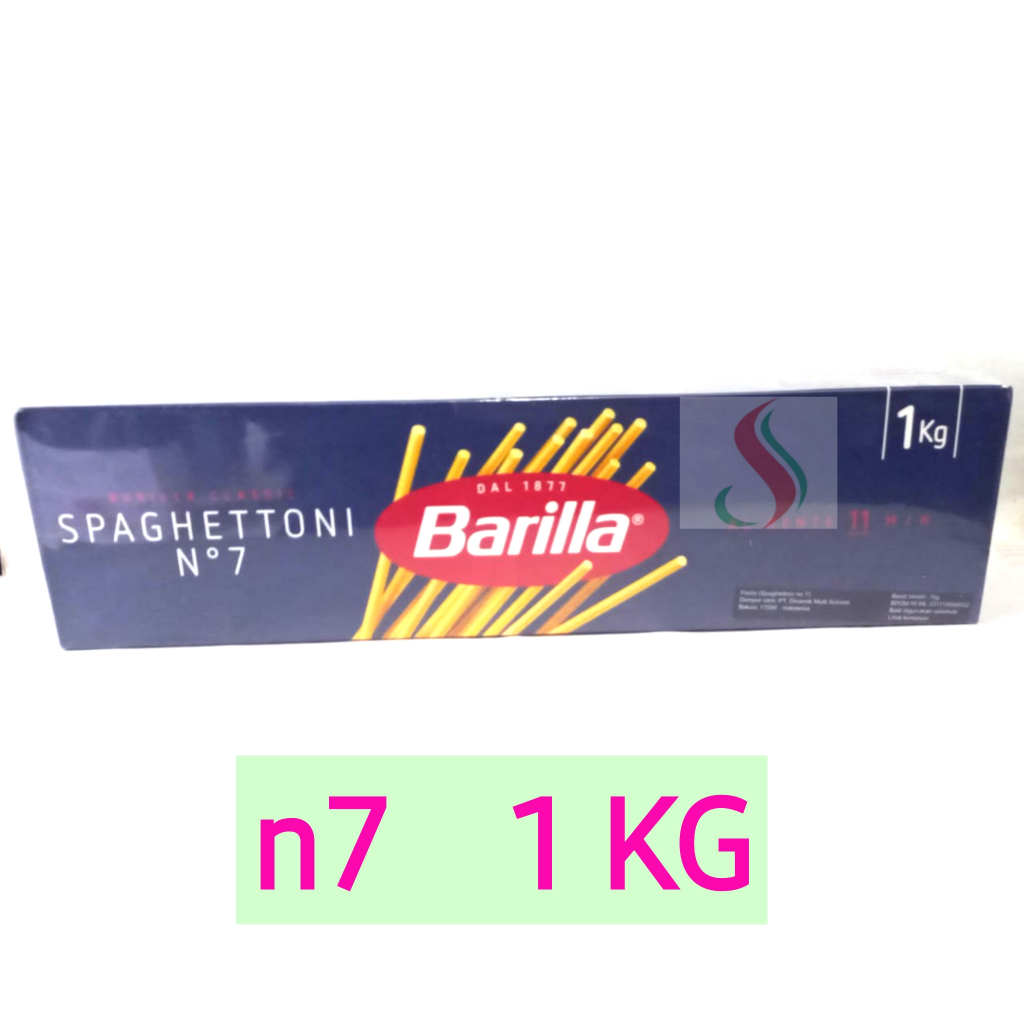 Jual Barilla Spaghetti N7 1kg .Barilla pasta spaghettoni no 7 1000gr ...
