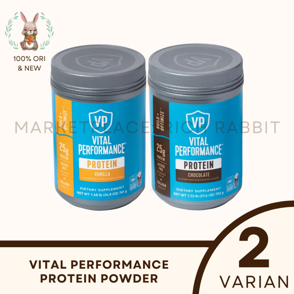 Jual Vital Proteins Performance Chocolate Vanilla Whey Casein Susu Gym ...