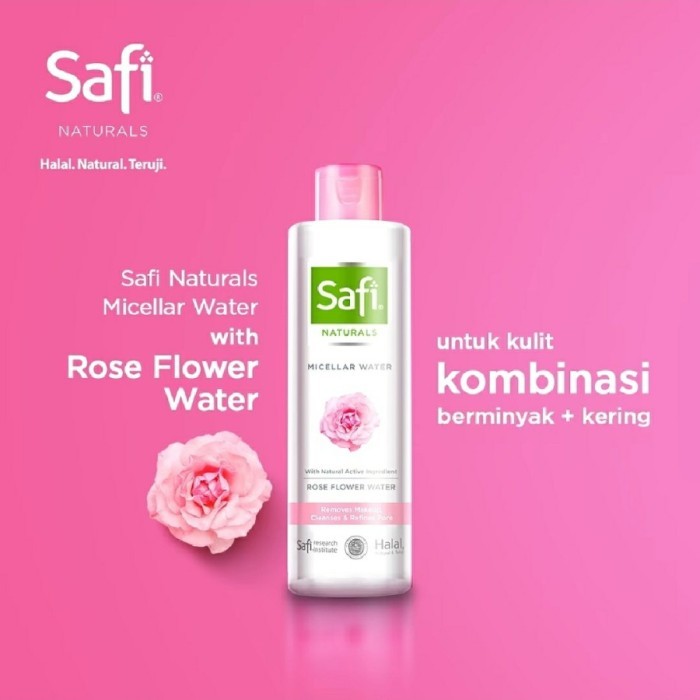 Jual SAFI Naturals Micellar Water 200ml - ROSE FLOWER | Shopee Indonesia