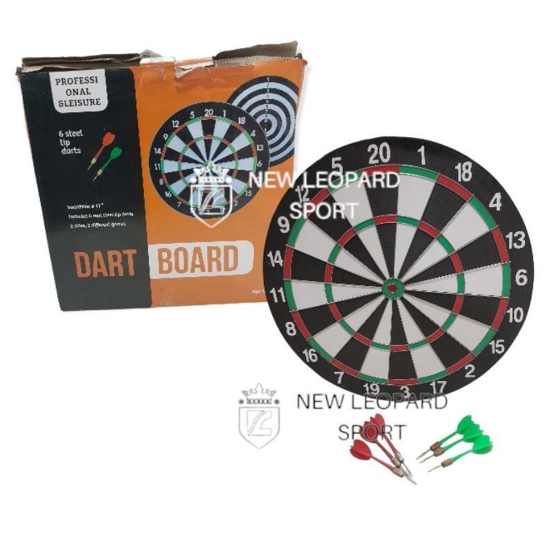 Jual Dart game board 17 inch/papan dart board | Shopee Indonesia