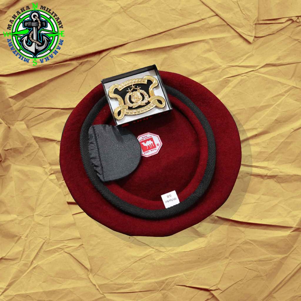 Jual baret reskrim merk camel + emblem satu set | Shopee Indonesia