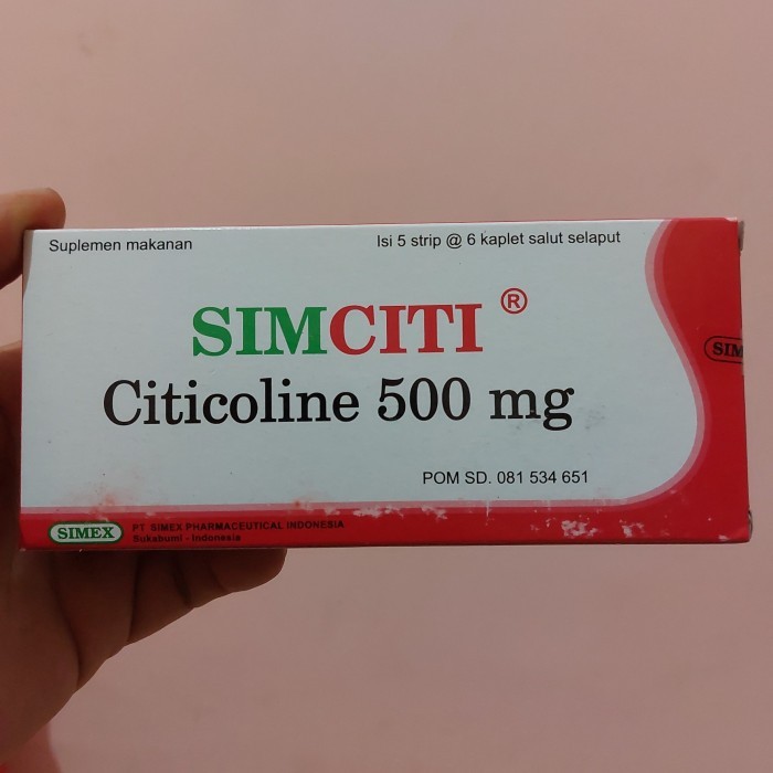Jual SIMCITI citicoline 500mg box isi 30 kapsul | Shopee Indonesia