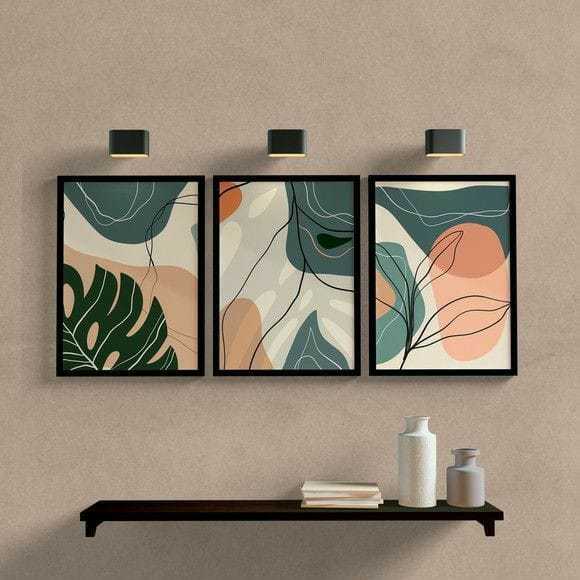 Jual Lukisan panel set minimalis ukuran 40x60 /1pcs Plus pigura ...