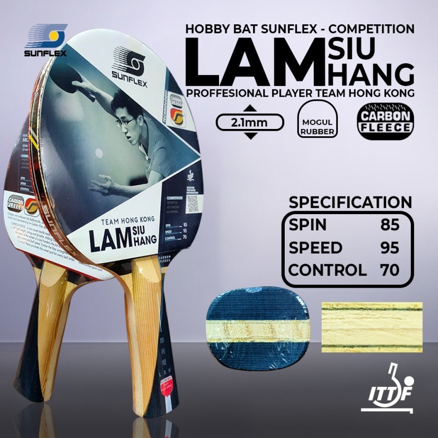 Jual Bat SUNFLEX Lam Siu Hang Carbon Bet Tenis Meja Pingpong Original | Shopee Indonesia