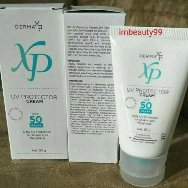 Jual Derma XP UV Protector Cream SPF 50 - sunblock krim - Sunscreen ...