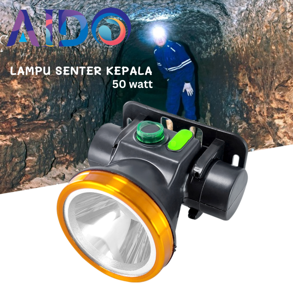 Jual Headlamp Senter kepala Lampu LED USB Headlight Recharger High ...