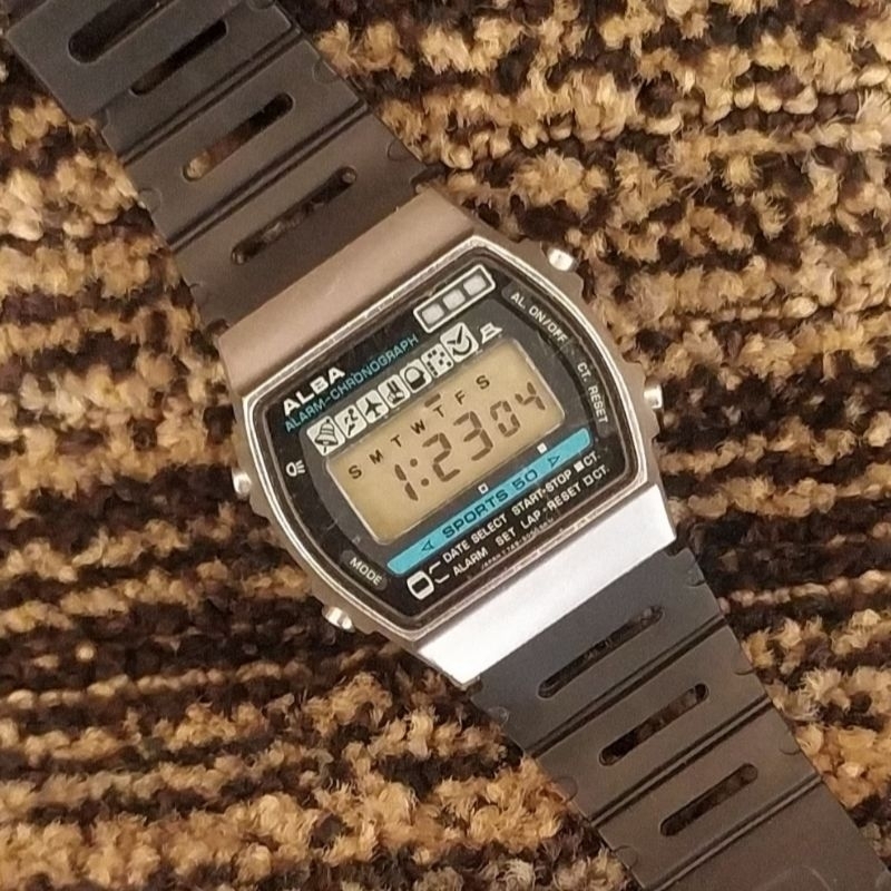 Jual SEIKO - ALBA SPORTS 50 Y749 - 5050 LCD DIGITAL ALARM - CHRONOGRAPH ...