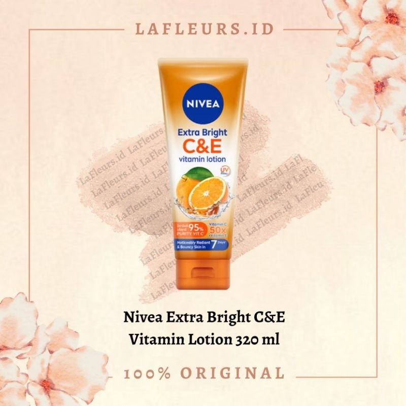 Jual Nivea Extra Bright C&E Vitamin Lotion 320ml / Lotion Pelembab Tubuh / Lotion Mencerahkan ...