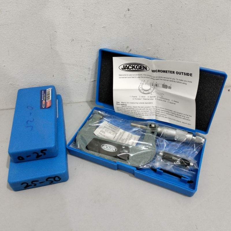 Jual MICROMETRE OUTSIDE "JACKGEN" VARIAN SIZE 0-25 - 50-75MM ||ALAT ...