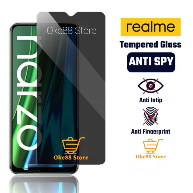 Jual Tempered Glass Anti Spy Realme Narzo 70 Pro 20a 30 30a 10 10a 20 20 Pro 30 Pro 50 50 5G 50 ...