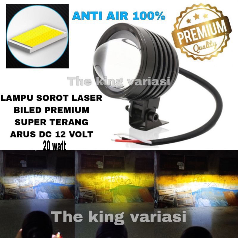 Jual LAMPU SOROT MOTOR LED LASER PREMIUM MODEL BILED / LAMPU SOROT ...