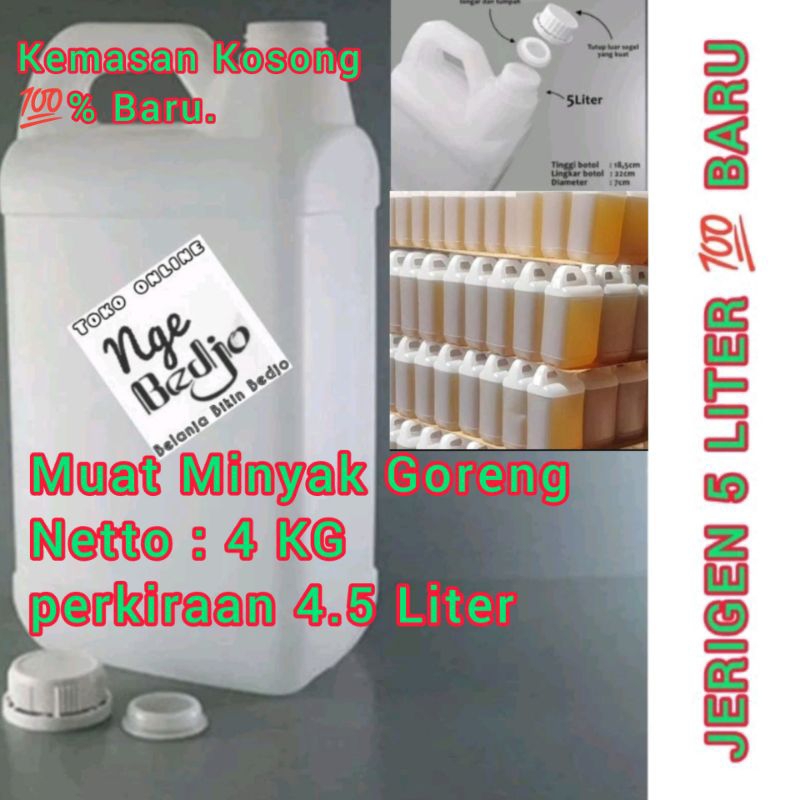 Jual kemasan kosong 100% baru jerigen jerigen drigen derigen botol 5 ...