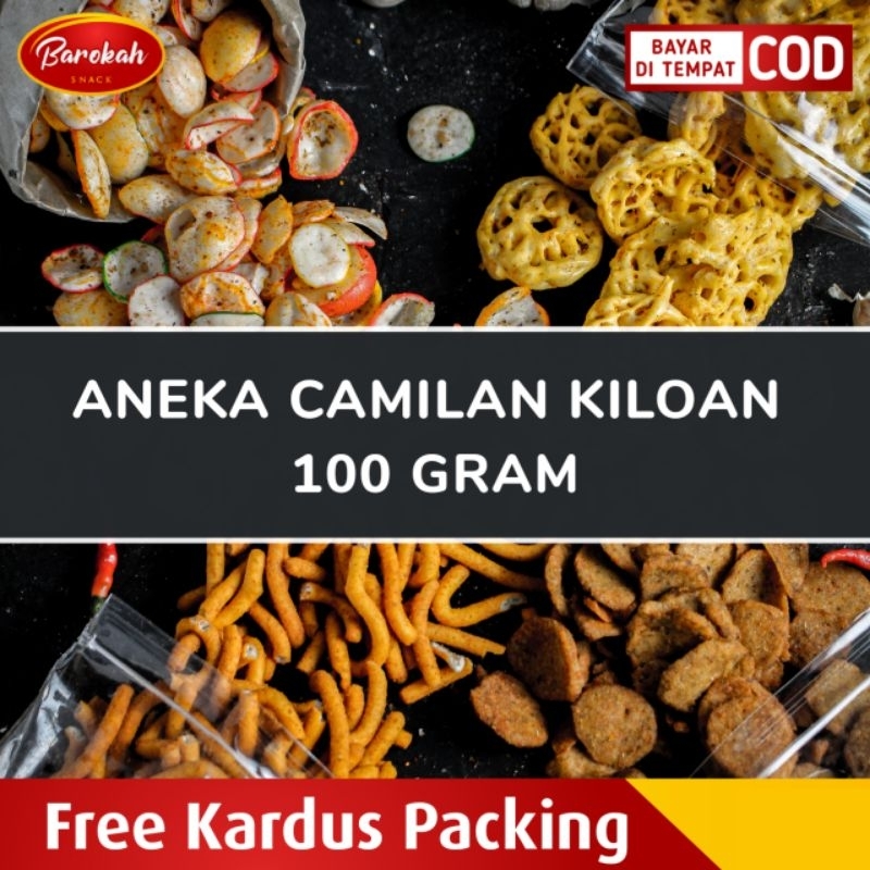 Jual Aneka Snack Cemilan Kiloan Berat 100 Gram | Shopee Indonesia