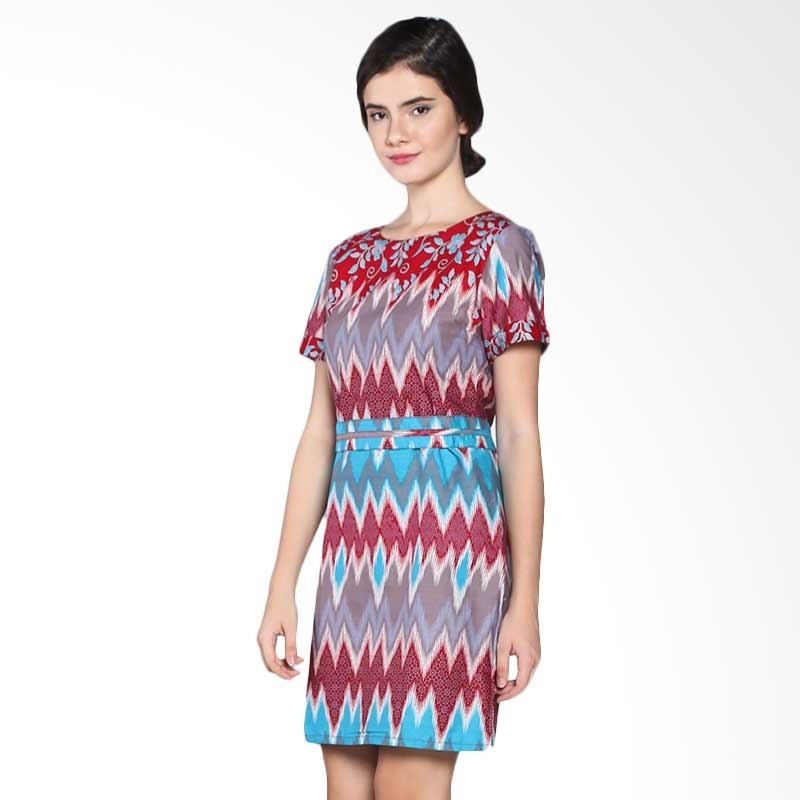 Jual Arjuna Weda Sackdress Batik Wanita Motif Bunga Rambat | Shopee ...