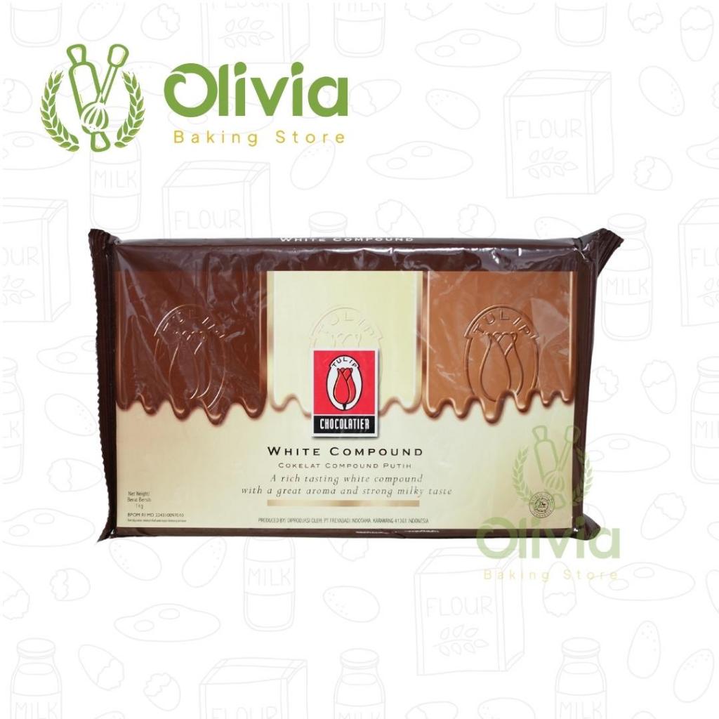 Jual Tulip White Chocolate Compound Cokelat Coklat Putih Batang 1 Kg ...