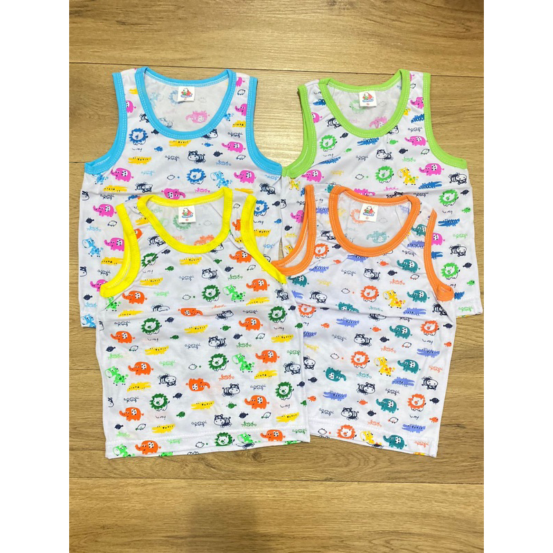 Jual Singlet Anak Tomeka | Motif random | isi 6pc / 12 pc | Shopee ...