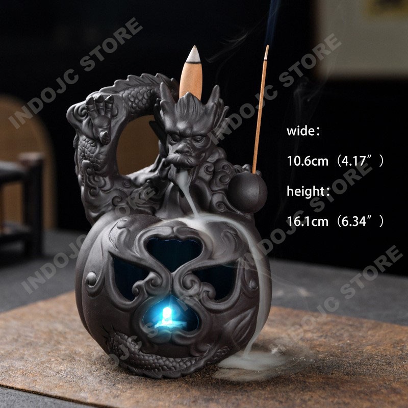 Jual Tempat Hio Dupa Peluru Air Terjun Kerucut Asap Turun naga | Shopee ...