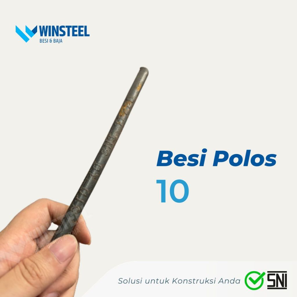 Jual Besi Beton 10 POLOS Full SNI - WINSTEEL | Shopee Indonesia