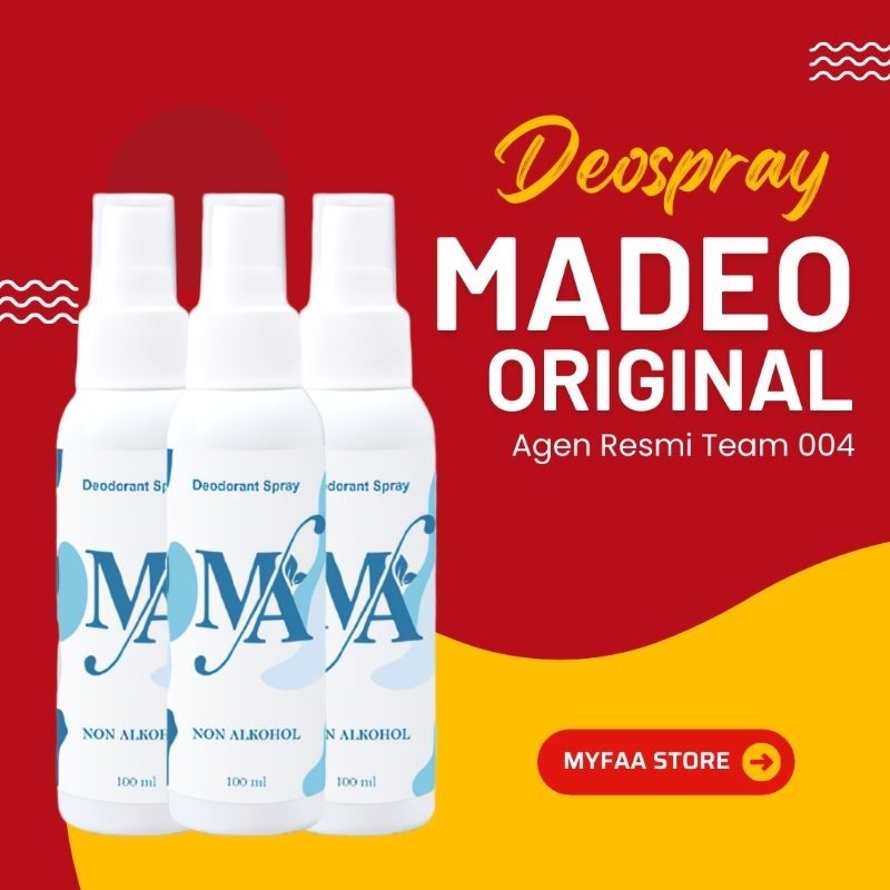 Jual MADEO DEODORANT SPRAY ( DEOSPRAY TAWAS CAIR ) PENGHILANG BAU BADAN ...