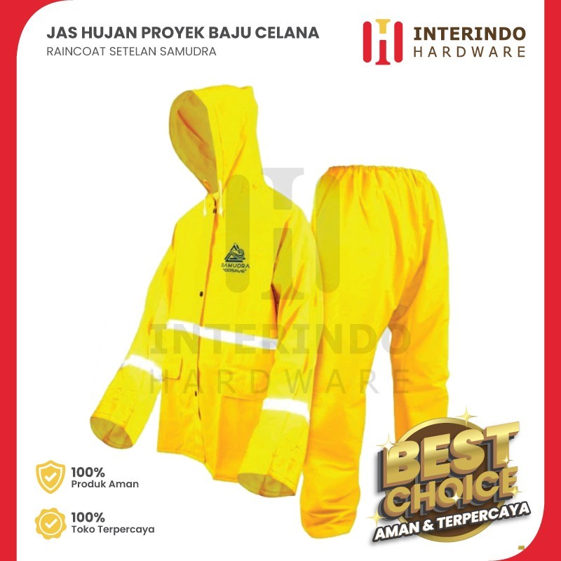 Jual Jas Hujan Setelan Baju Celana Dewasa Raincoat Safety Samudra ...