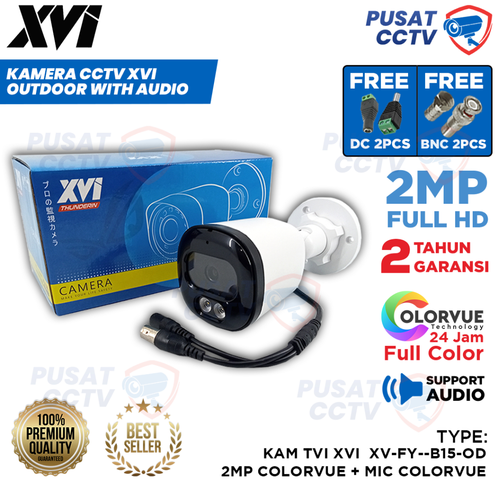 Jual Kamera/Camera CCTV 2MP Full HD 1080P With Audio, Full Color 24 Jam ...