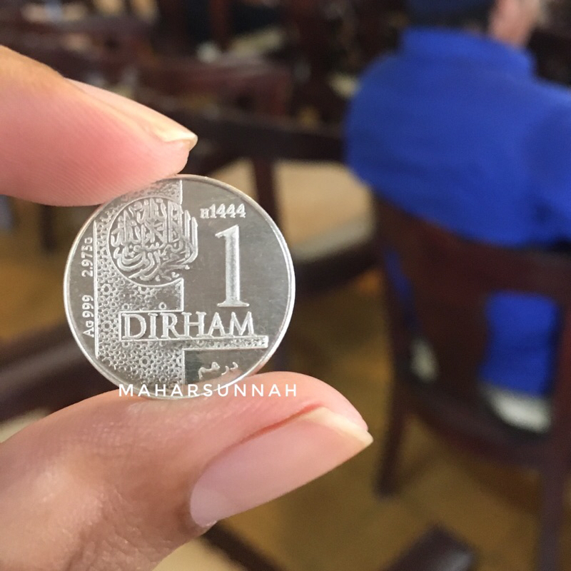 Jual 1 dirham perak Kacirebonan Sultan Abdul Gani Natadiningrat wakala ...