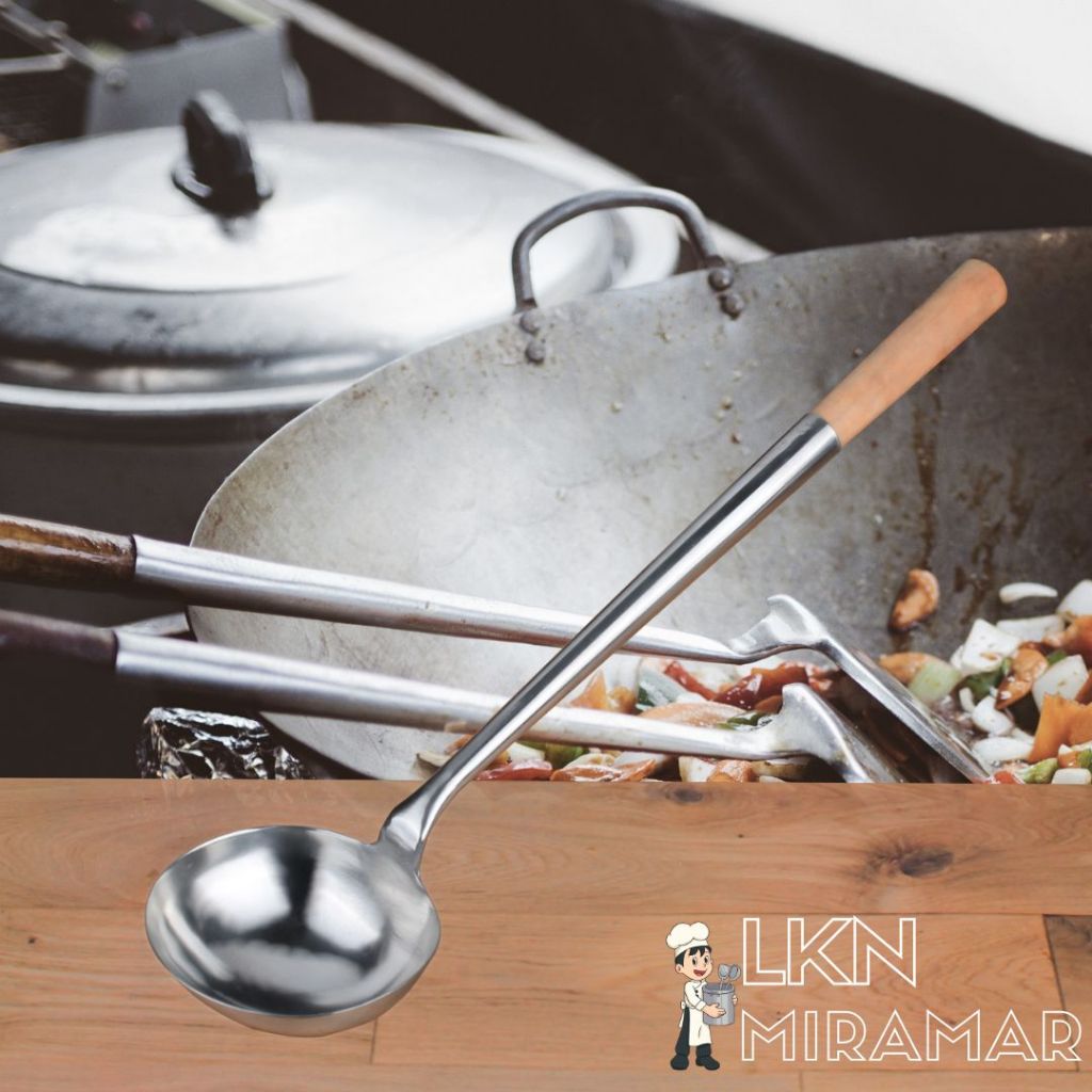 Jual Irus Masak Iron Ladle Stir Fry Sendok Penggorengan Wok Chinese ...