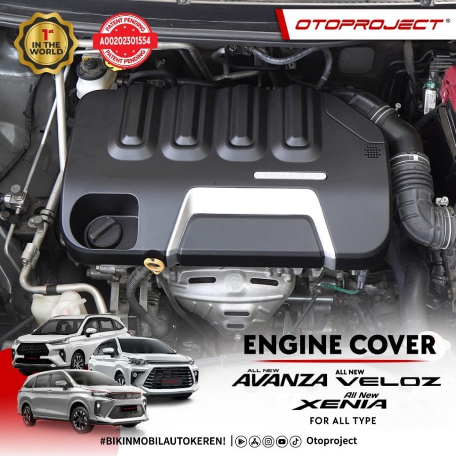 Jual Engine Cover Tutup Mesin Avanza Xenia Veloz 2022 2023 2024 Otoproject | Shopee Indonesia